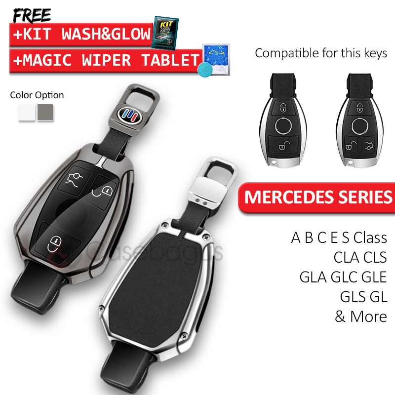 Jual Mercedes Benz Mercy A B C E S Class - Alloy Leather Case Kunci ...