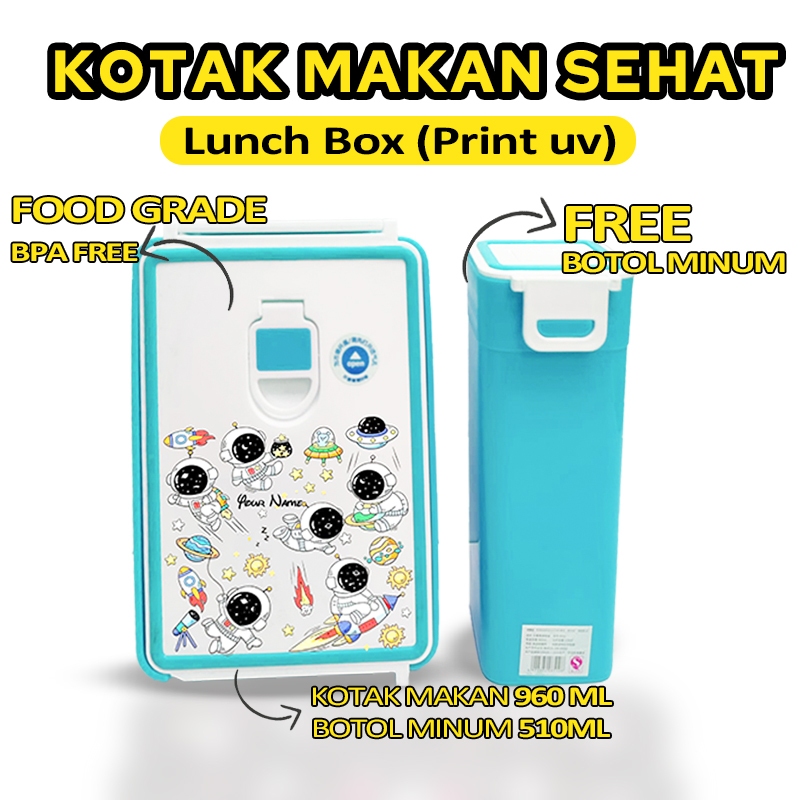 Jual LUNCH BOX SET BOTOLANAK SEKOLAH CANTIK MINUM KOTAK MAKAN FREE ...