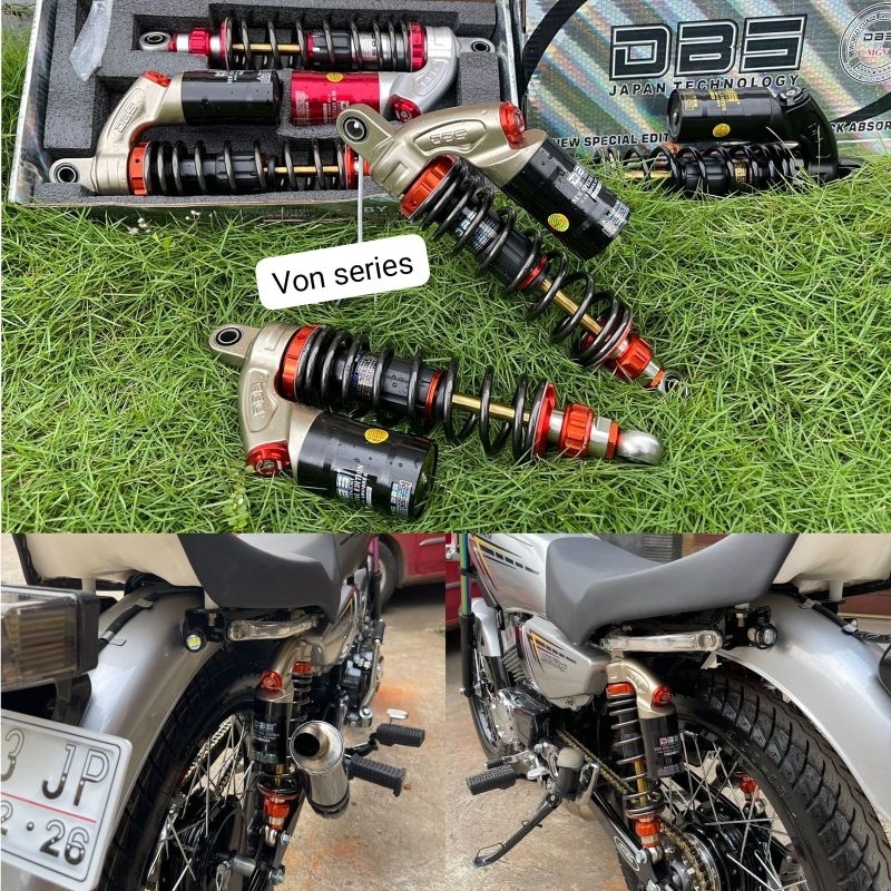 Jual SHOCKBREAKER DBS COPY RCB TITANIUM AS GOLD UKURAN 320 340 RXKING ...