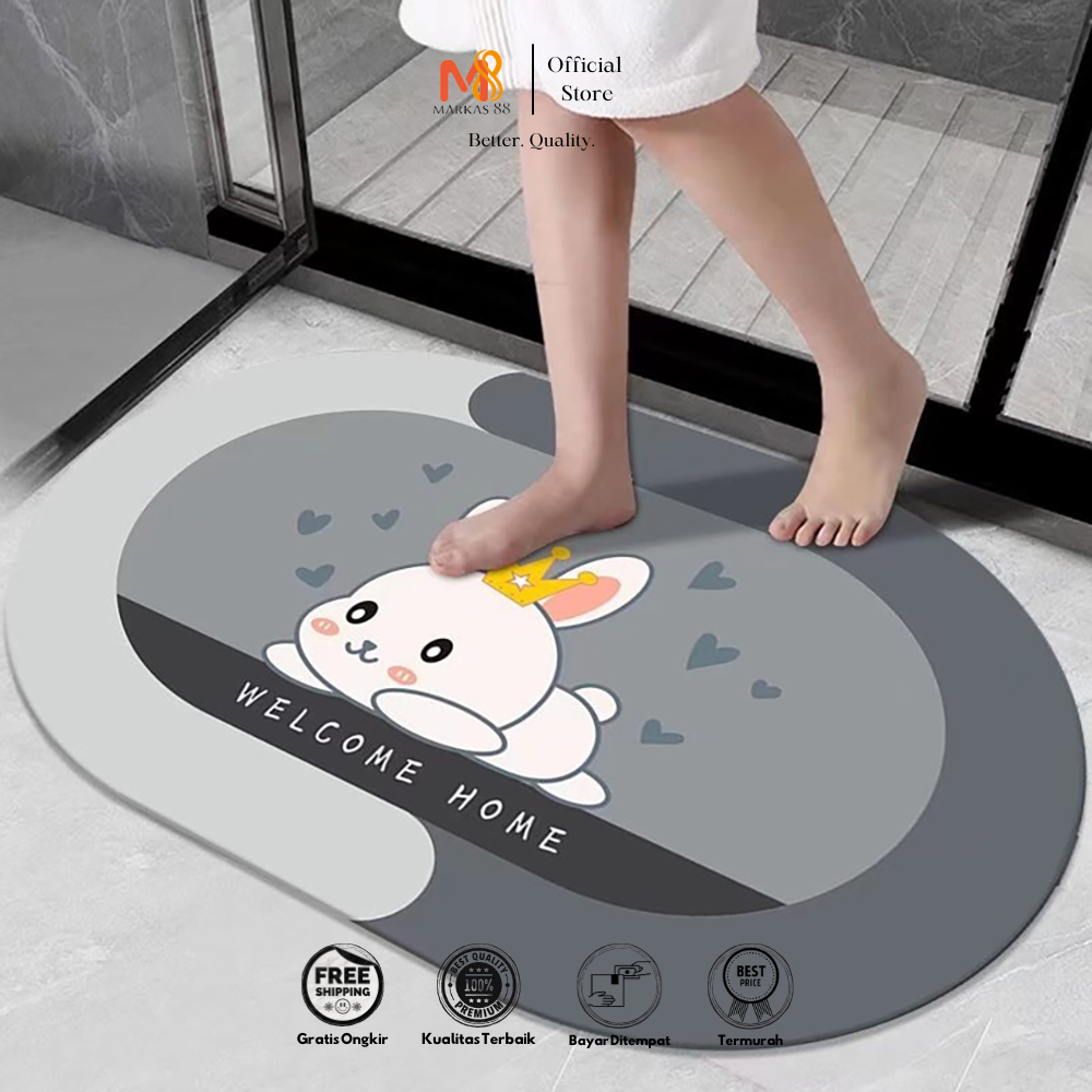 Jual MARKAS88 Keset Kaki Rumah Dapur Kamar Mandi Tebal Mewah Diatomite ...