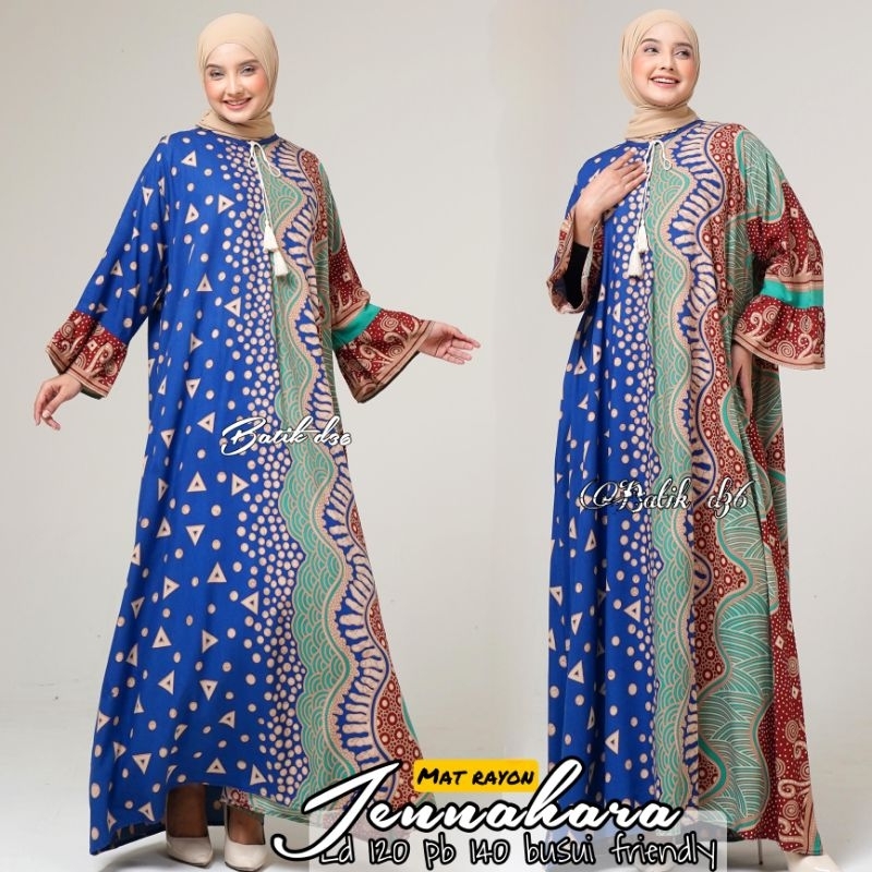 Jual (Semerbak) LD 120 Gamis Jennahara Tali Tassel Rayon Premium Busui ...