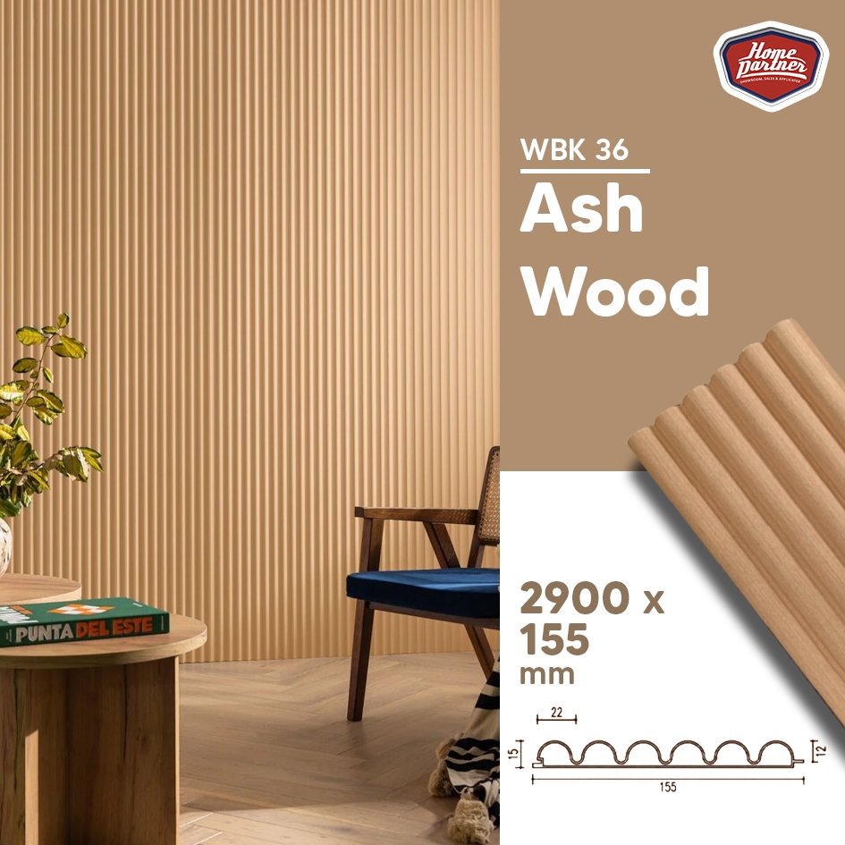 Jual WALL PANEL PVC / WALL PANEL WPC / WALL PANEL 3D WBK36-15 EVE WOOD | Shopee Indonesia