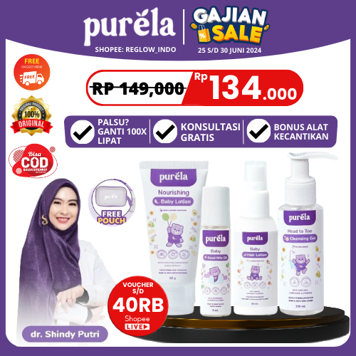 Jual PURELA Skincare Baby & Kids By Reglow dr. Shindy Putri | Shopee Indonesia