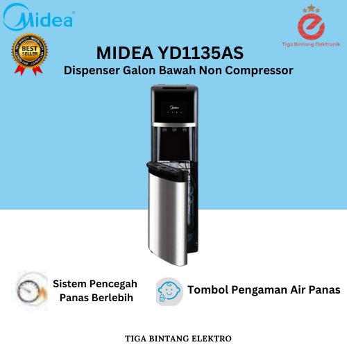 Jual DISPENSER GALON BAWAH MIDEA YD1135AS (Non Compressor) | Shopee ...