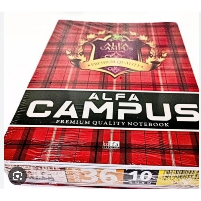 Jual Buku tulis ALFA CAMPUS isi 36 lembar (1Pak/10 Buku) | Shopee Indonesia