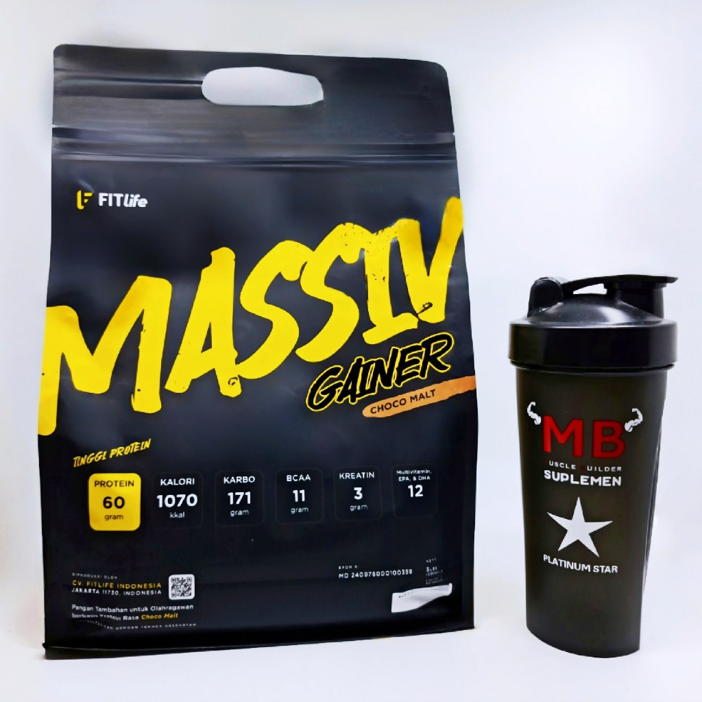 Jual Massiv Gainer Fitlife 5 lbs Massive Mass Protein Fit Life 5lbs 5lb ...
