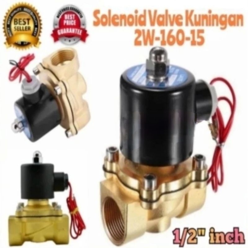 Jual Selenoid Valve Air Otomatis Valve DN15 1/2 Inch AC 220V | Shopee ...
