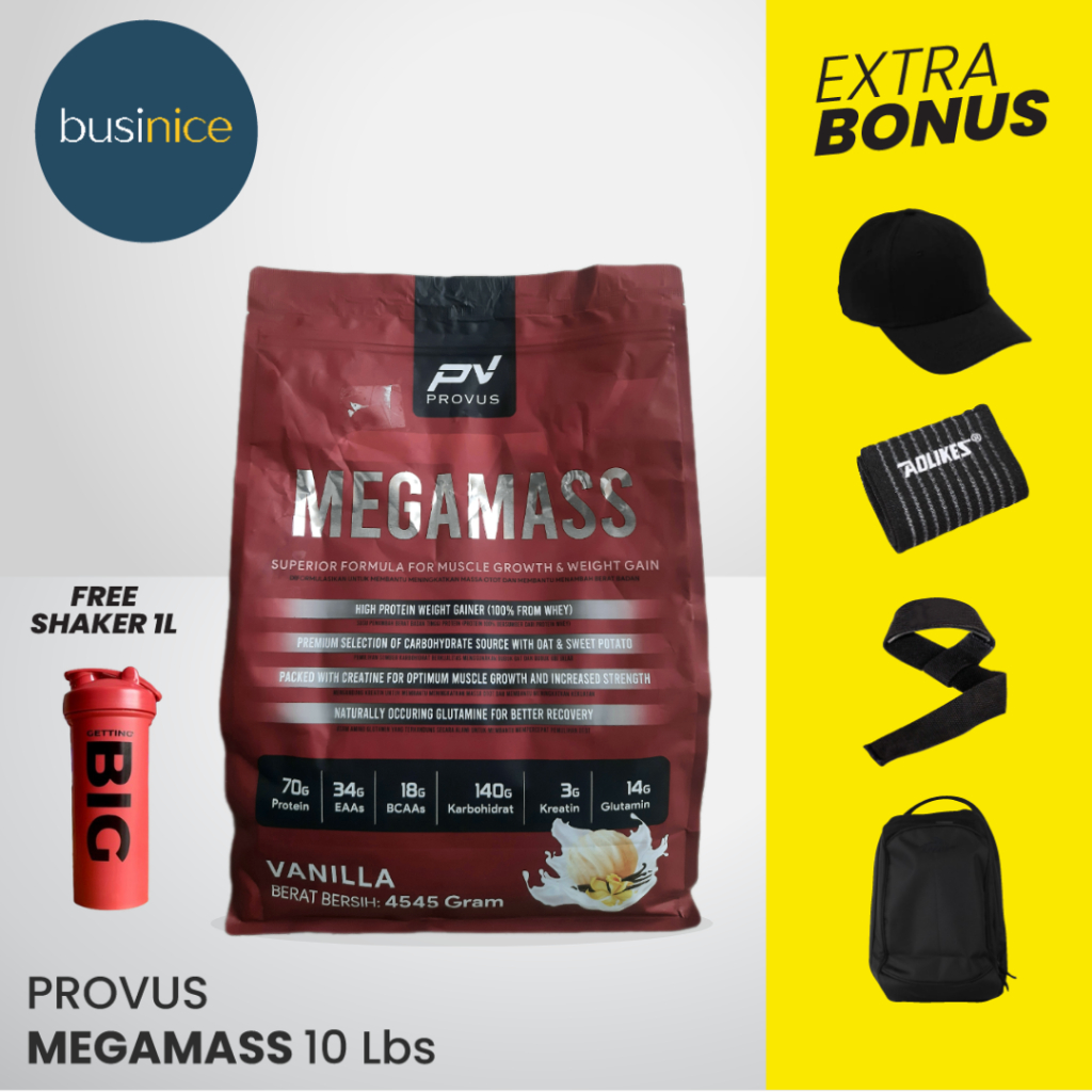 Jual Provus Megamass 10 Lbs Mega Mass Gainer Penambah Berat Badan 4,5 ...