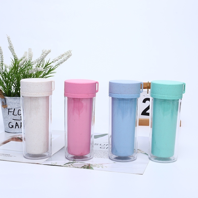 Jual Botol Minum Tumbler Eco Friendly ANTI TUMPAH Tempat Minuman Jerami ...