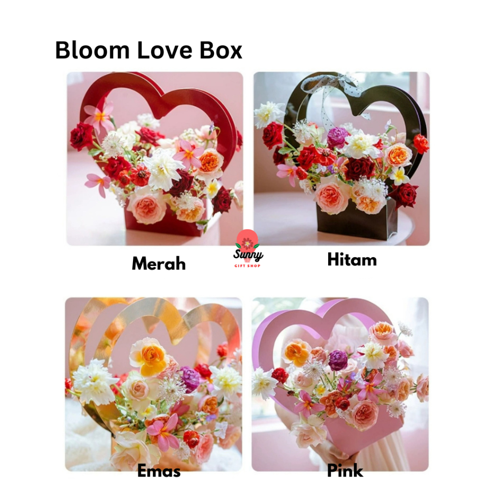 Jual Bloom LOVE Box / Box kertas / box dekorasi / box bunga / kotak ...