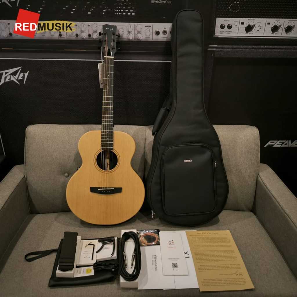 Jual Gitar Akustik Elektrik Enya X1 PRO MAX EM SP1 EQ NAT Gitar Akustik ...