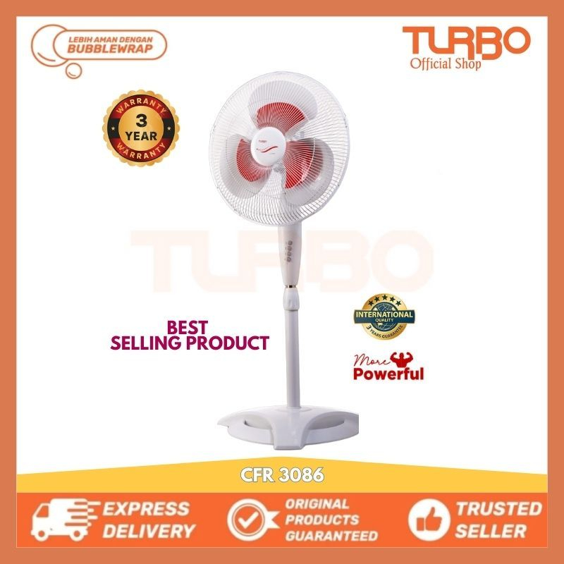 Jual [DOUBLE BLADE] Turbo Standing Fan / Kipas Angin Berdiri CFR3086 Original | Shopee Indonesia