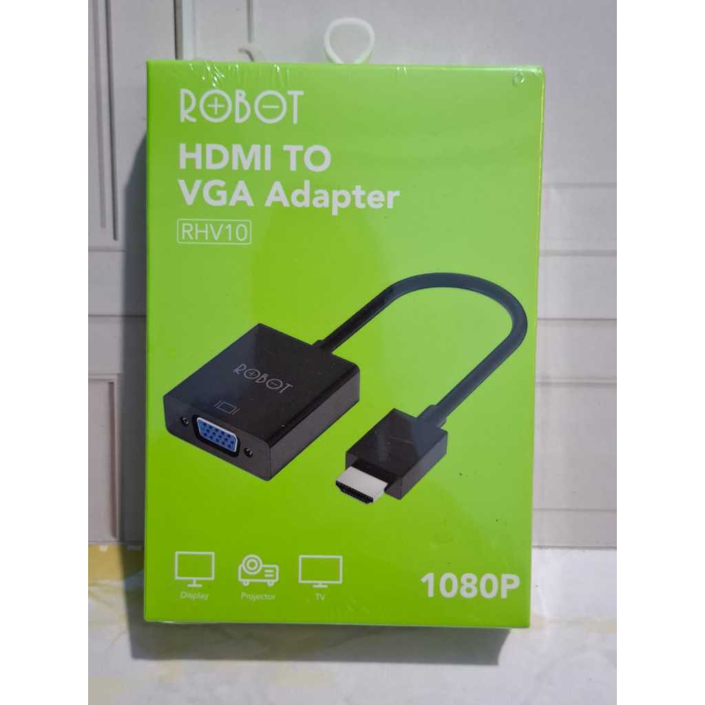 Jual Kabel HDMI to VGA Robot RHV10 Black (without Audio & Power) 1080P ...