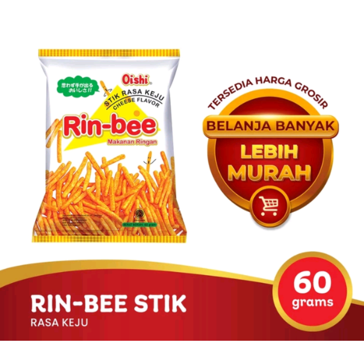 Jual rin bee rinbee snack stik 60gr | Shopee Indonesia