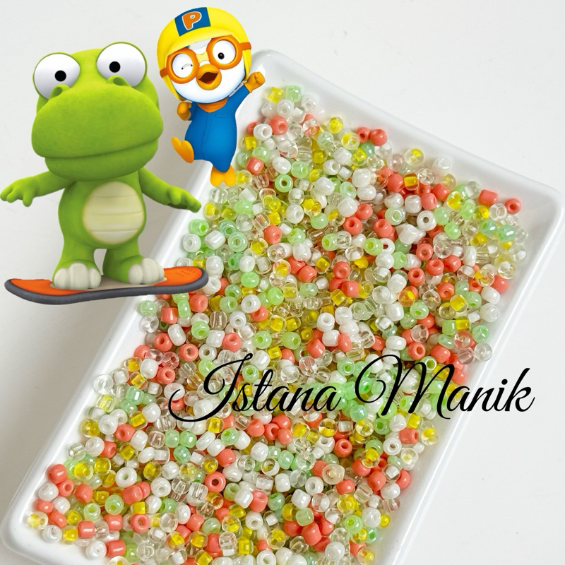 Jual Manik Pasir Payet Mix Manik Pasir Glossy 3mm-8/o Bahan Kerajinan ...