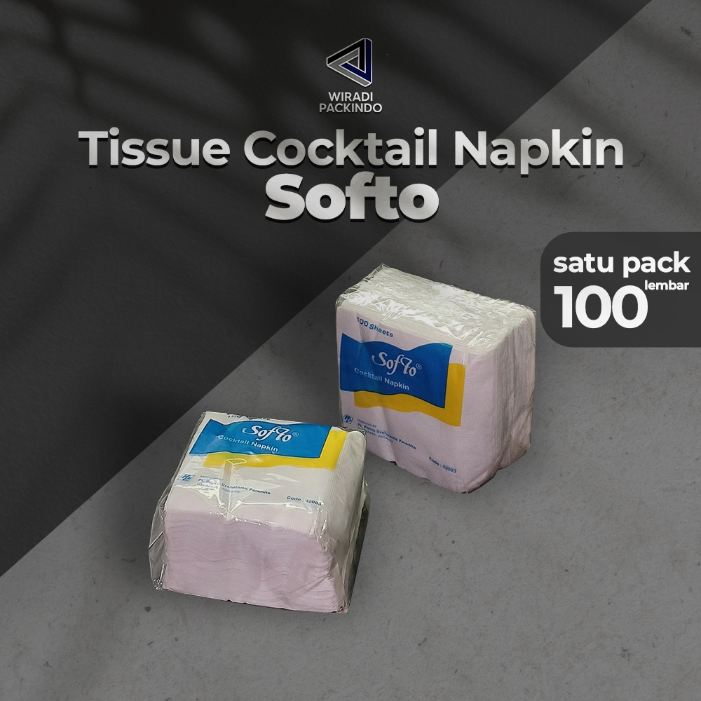 Jual Tissue Softo Cocktail Napkin - Tisu Isi 100 Lembar Higienis ...