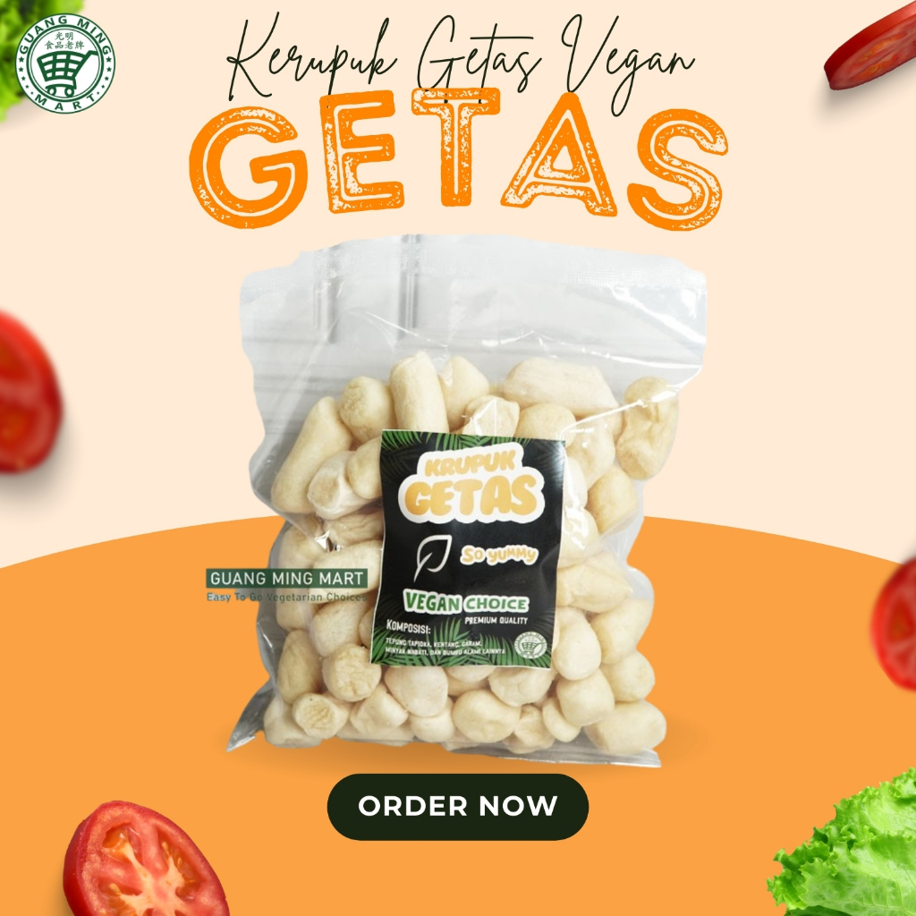 Jual GETAS VEGAN ASLI KHAS BANGKA HOMEMADE / KERUPUK GETAS VEGAN ...
