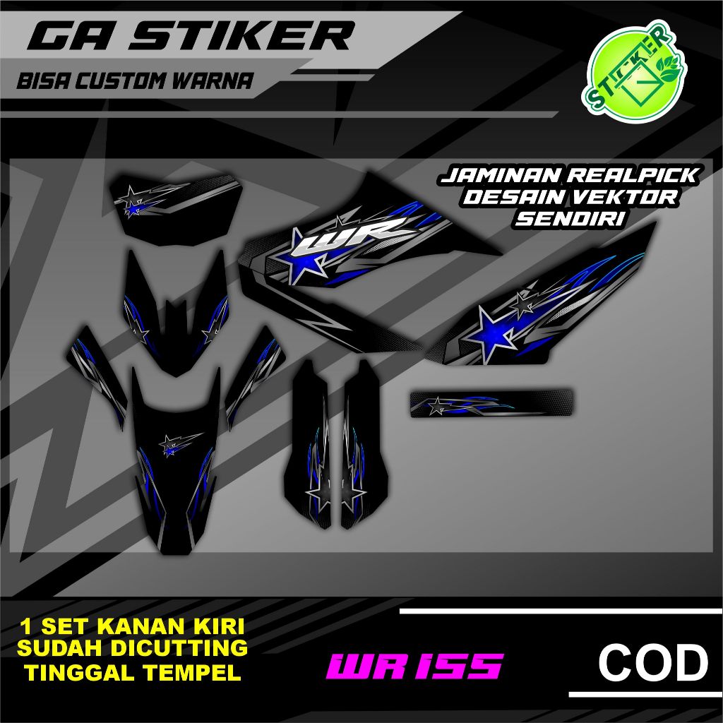 Jual STRIPPING SIMPEL YAMAHA WR155 STAR DIESEL LIVERY TERBARU SUDAH DI ...