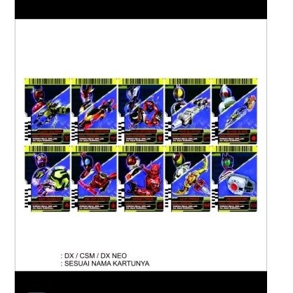 Jual CARD CUSTOM FINAL FORM RIDE UNTUK DX DRIVER KAMEN RIDER DECADE ...