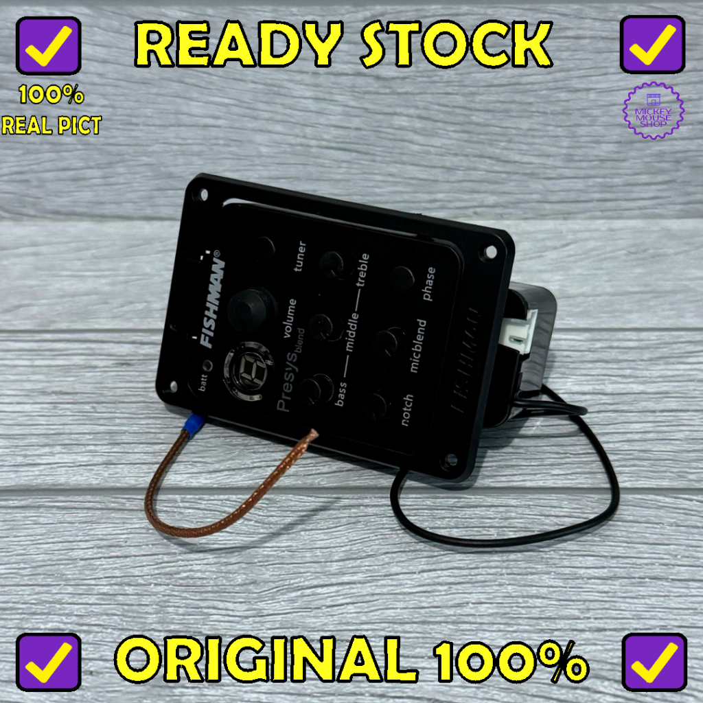 Jual Preamp Gitar Akustik Fishman EQ-301 Presys Blend Tuner Tone Control Equalizer Guitar ...