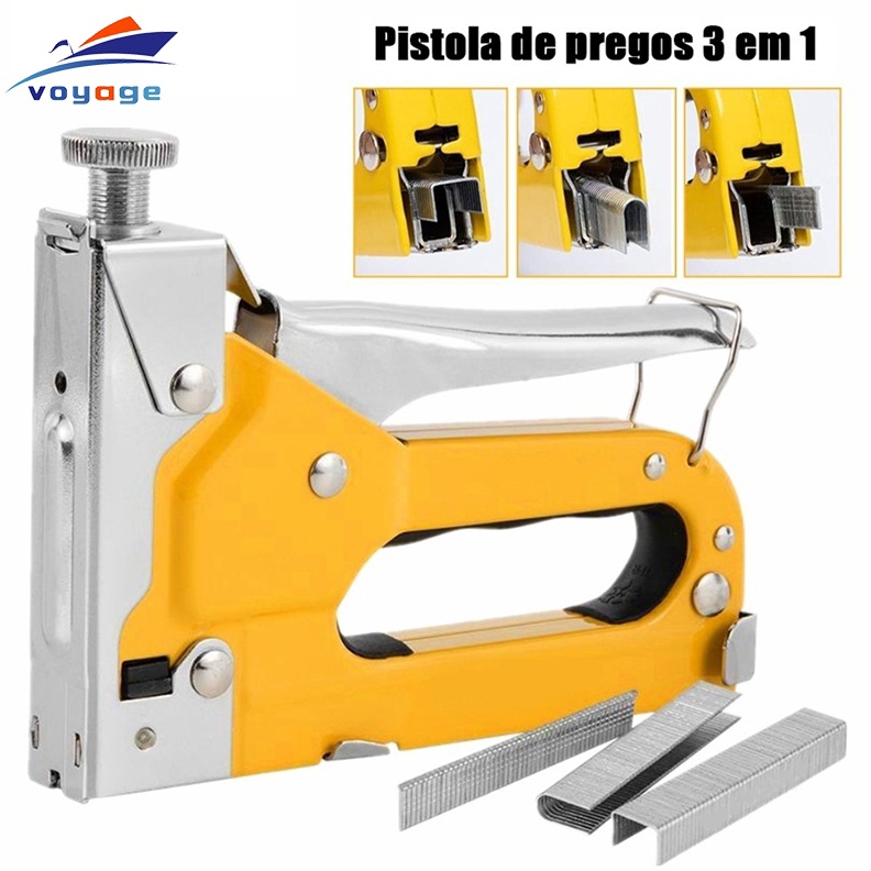 Jual 3 in 1 Staple GunStaples Tembak Chromium molybdenum Bisa 3 Jenis ...