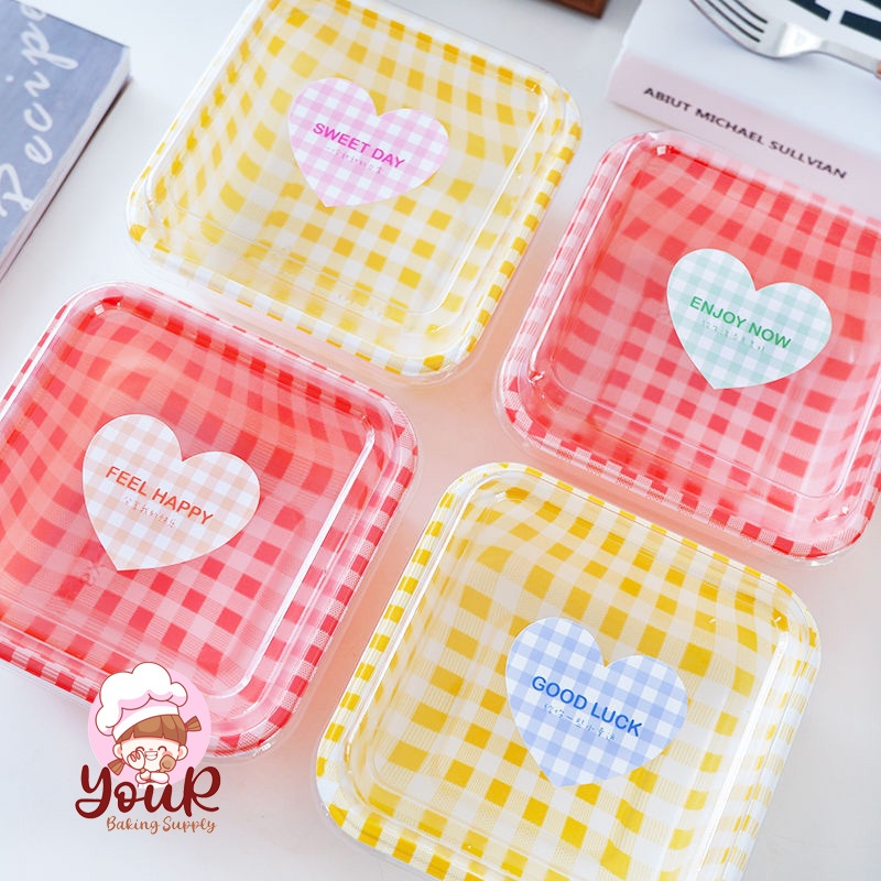 Jual CAKE BOX GROSIR 5pcs dan 10 pcs Wadah Snack Box MilkBun Kotak Mini ...