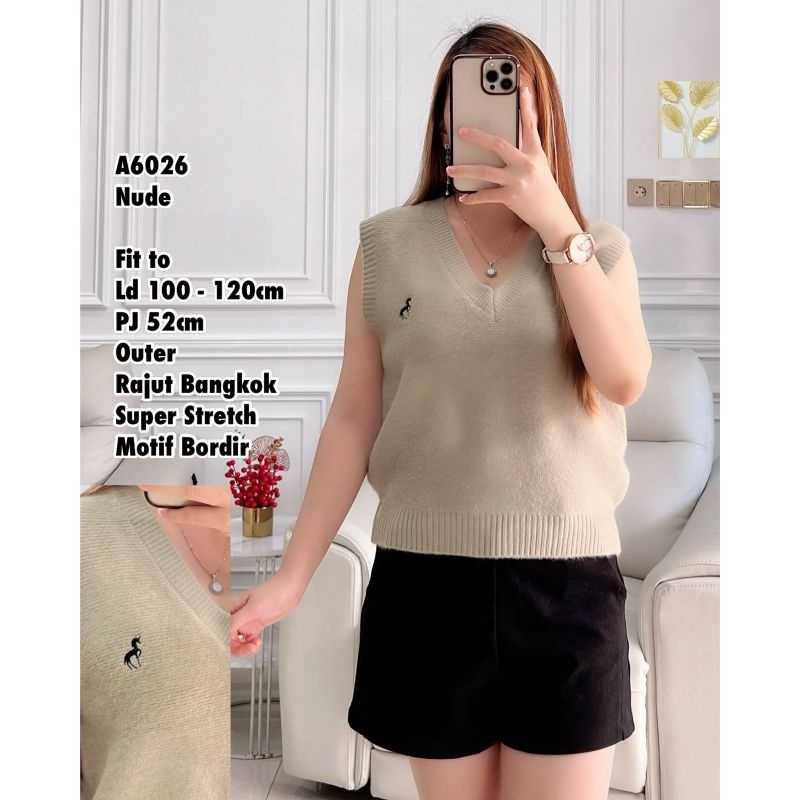 Jual A6026+ Outer Rajut Bangkok(WAJIB NANYA STOCK) | Shopee Indonesia