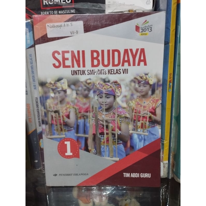 Jual Buku Seni Budaya kelas 7 SMP Erlangga kurikulum 2013 edisi revisi | Shopee Indonesia