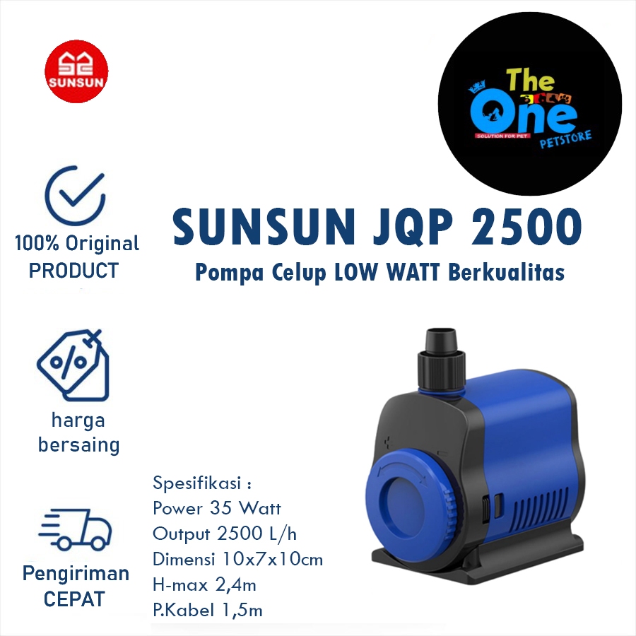 Jual SUNSUN JQP 2500 Pompa Celup Kolam Aquarium Ikan Submersible Pump ...