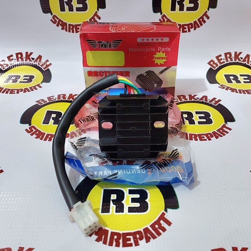 Jual Kiprok rectifier regulator Jialing Appktm HTM kabel 5 soket 1 motor roda tiga -Sedia ...