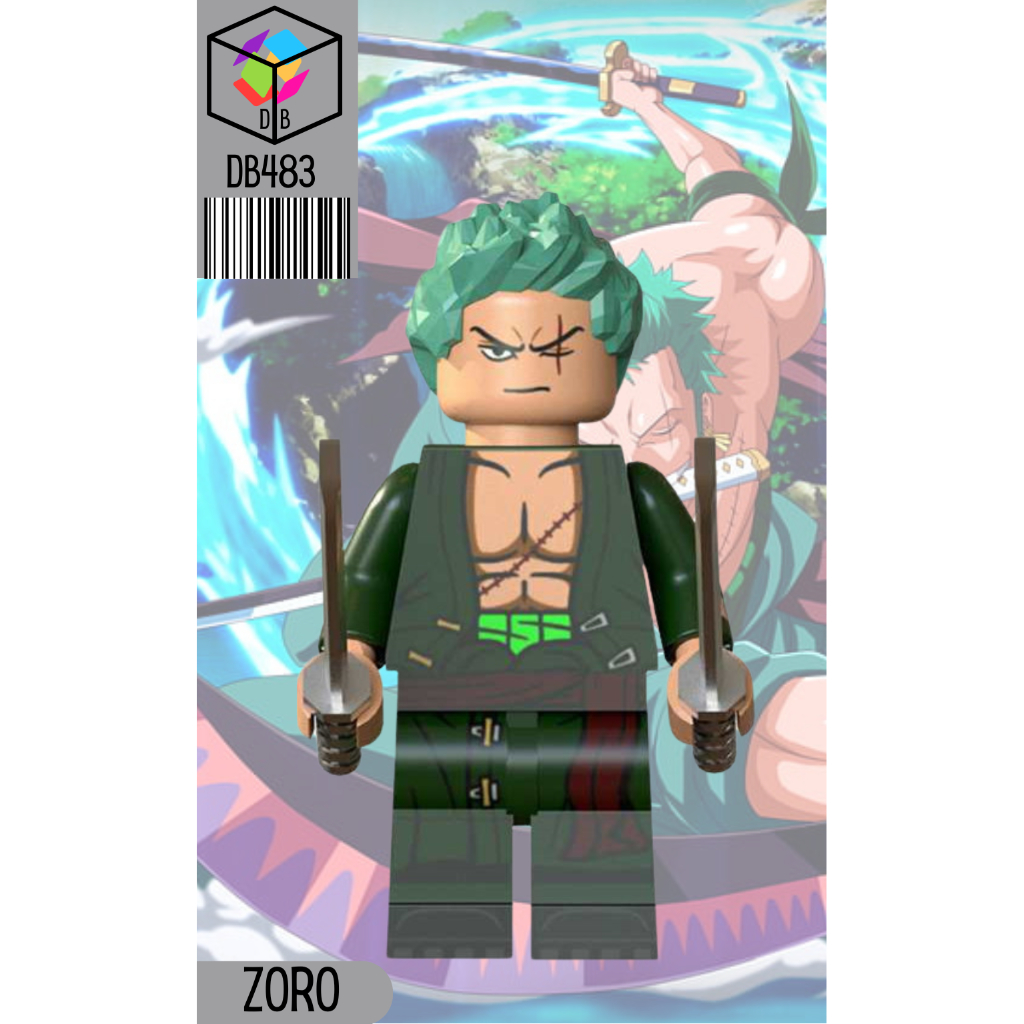 Jual Mainan Anak Edukasi Koleksi Figure Roronoa Zoro One Piece DB483 ...