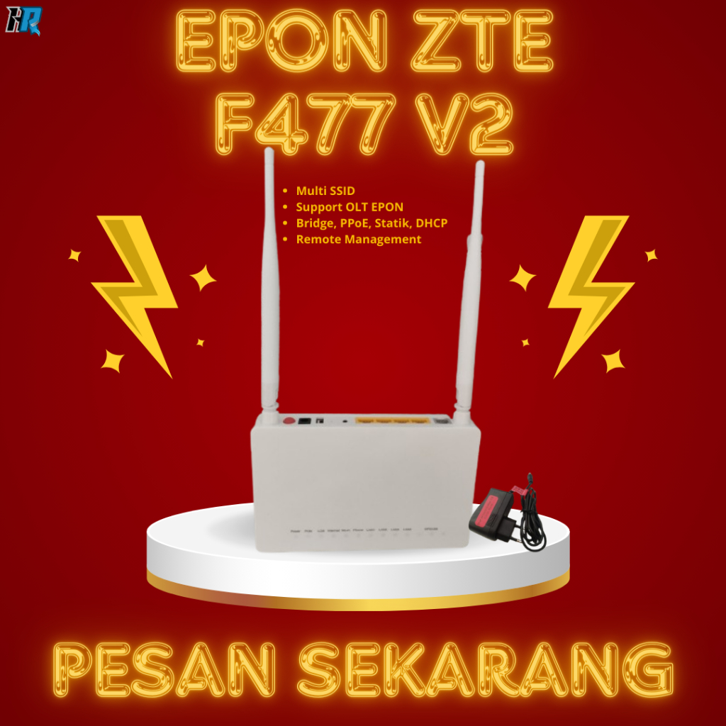 Jual ZTE F477 V2 EPON MODEM ONU ONT ROUTER - GARANSI | Shopee Indonesia