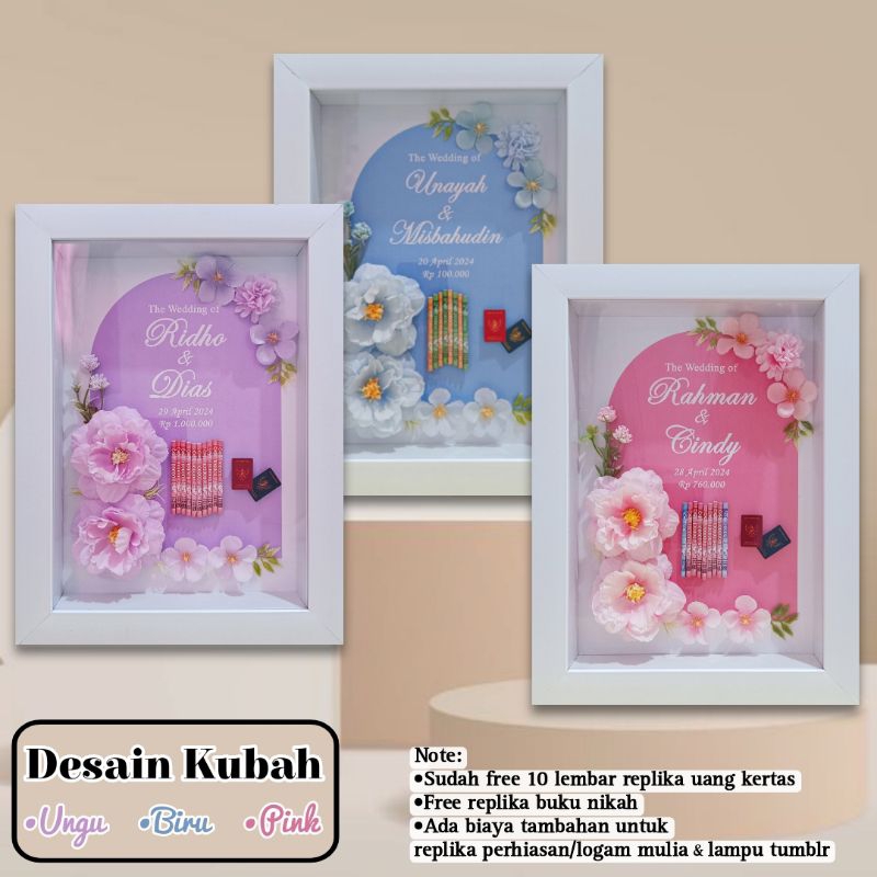 Jual MAHAR PERNIKAHAN CUSTOM MAHAR PERNIKAHAN 3D MAHAR ACRYLIC PREMIUM ...