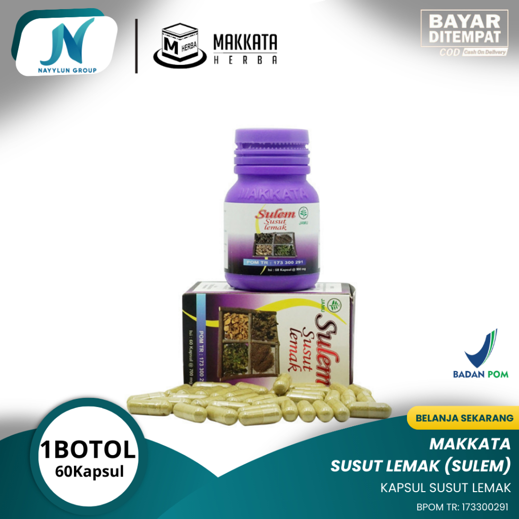 Jual Pelangsing Badan - Obat Diet - Penurun Berat Badan - Sulem Susut Lemak Herbal Makkata (60 ...