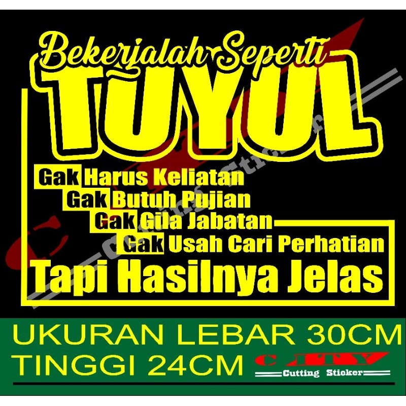 Jual Sticker MobiL keren kata-kata lucu untuk semua jenis mobil ...