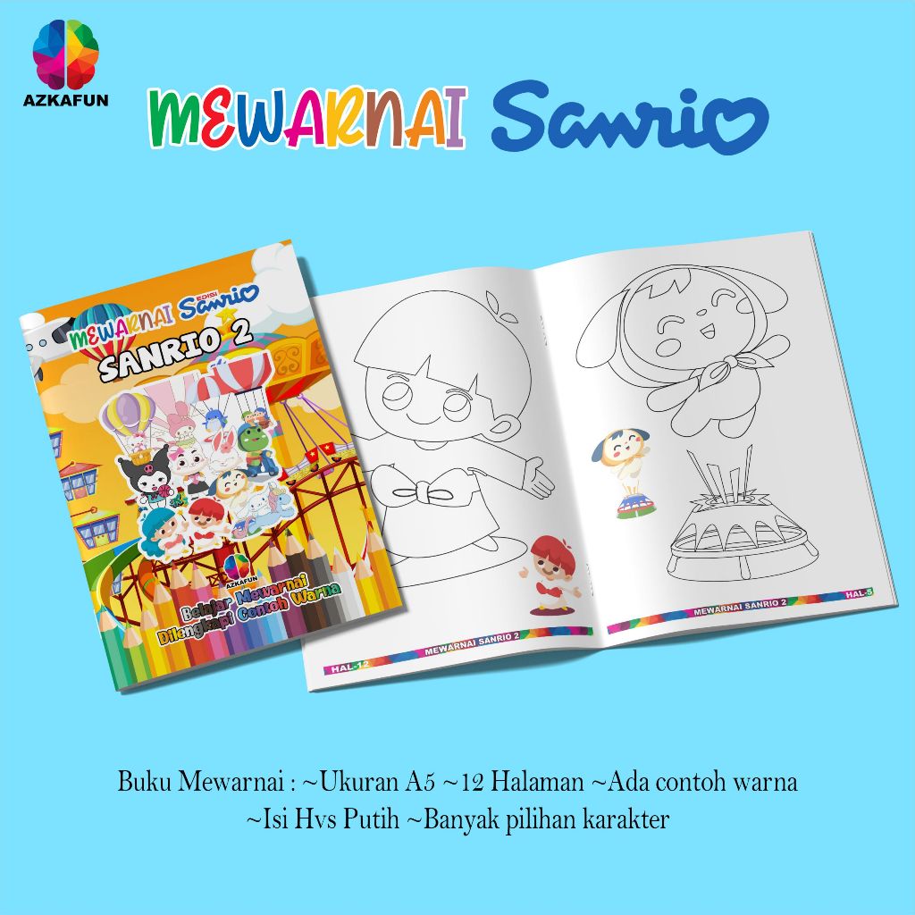 Jual Buku Mewarnai Edisi Sanrio - buku mewarnai coloring book kuromi ...