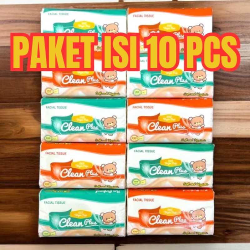 Jual [PAKET 10 Pcs] TISU MURAH CLEAN PLUS 180 Sheet | PROMO HARGA TISU ...