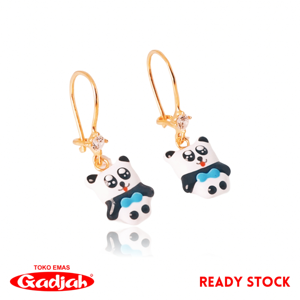 Jual Anting Emas Anak Kawatan Motif Panda Dada Biru - Toko Emas Gadjah | Shopee Indonesia