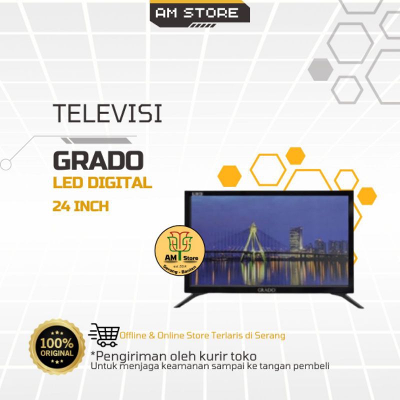 Jual Grado LED Digital TV 24 Inch | Shopee Indonesia