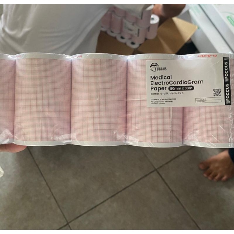 Jual Kertas ECG Paper EKG 80x30 Foccus | Shopee Indonesia