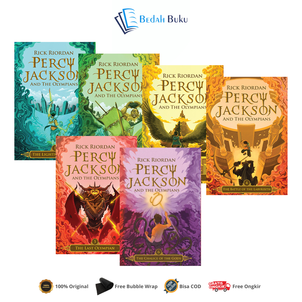 Jual NOVEL PERCY JACKSON #1 : THE LIGHTNING THIEF #2: THE SEA OF ...