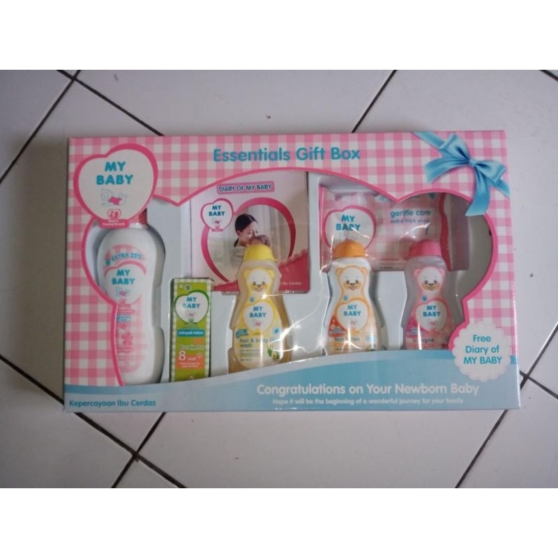 Jual MY BABY ESSENTIALS GIFT BOX PINK ( ISI 6PC ) | Shopee Indonesia