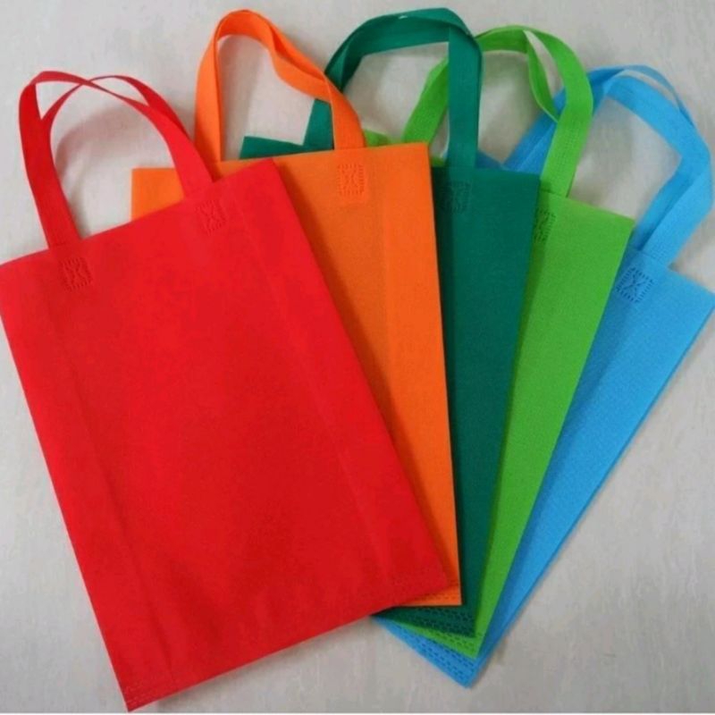 Jual GOODIE BAG TAS SPUNBOND POLOS/TAS BELANJA/PARSEL LEBARAN BAHAN ...