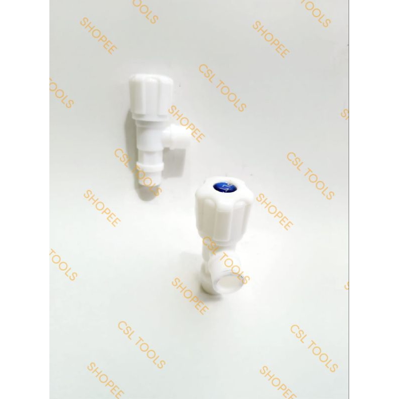 Jual Stop Kran Single PVC 1/2" inch / Stop Kran Shower Plastik Single ...