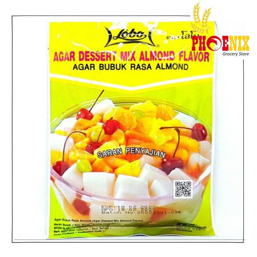 Jual Lobo agar bubuk rasa almond isi 10 bungkus | Shopee Indonesia