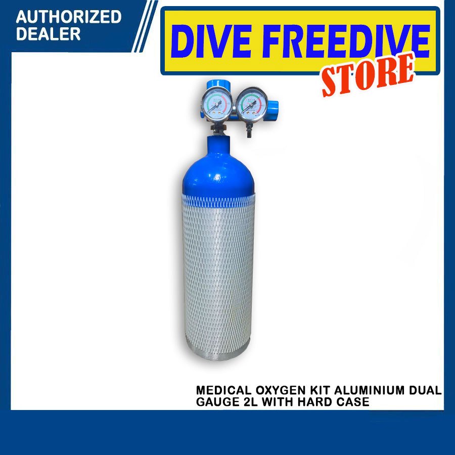 Jual Tank Medical Oxygen O2 Kit Portable 2 Liter Aluminium Set Tabung ...