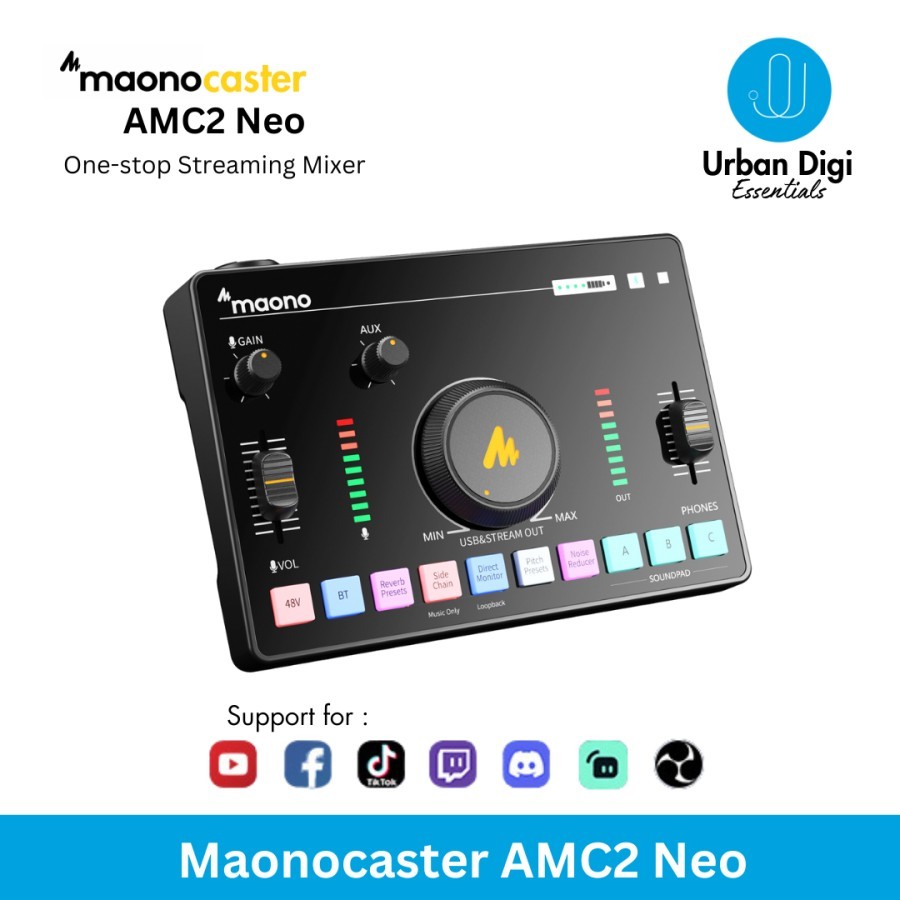 Jual Maono - Maonocaster AMC2 Neo Soundcard Mixer Streaming | Shopee Indonesia