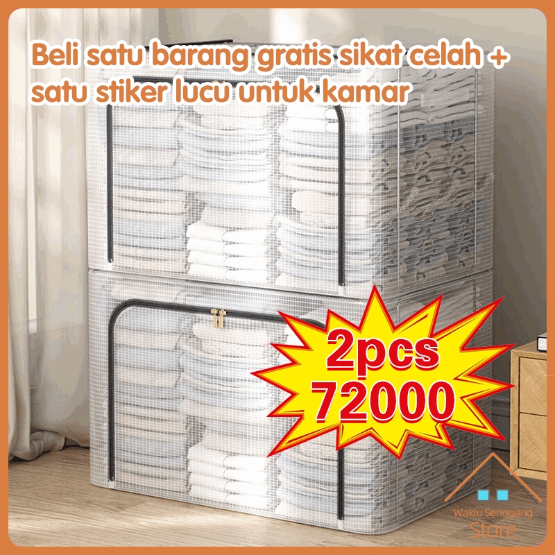 Jual Kotak Penyimpanan 24L 66L 110L Storage Box Organizer Besar Lipat ...