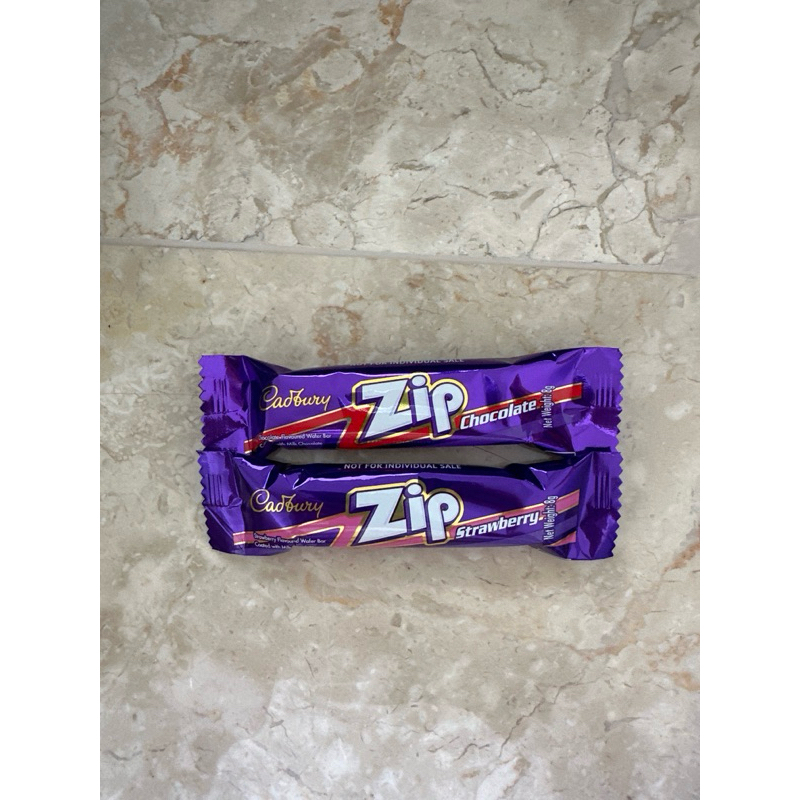Jual CADBURY ZIP WAFER CHOCOLATE / CHOCOLATE STRAWBERRY | Shopee Indonesia