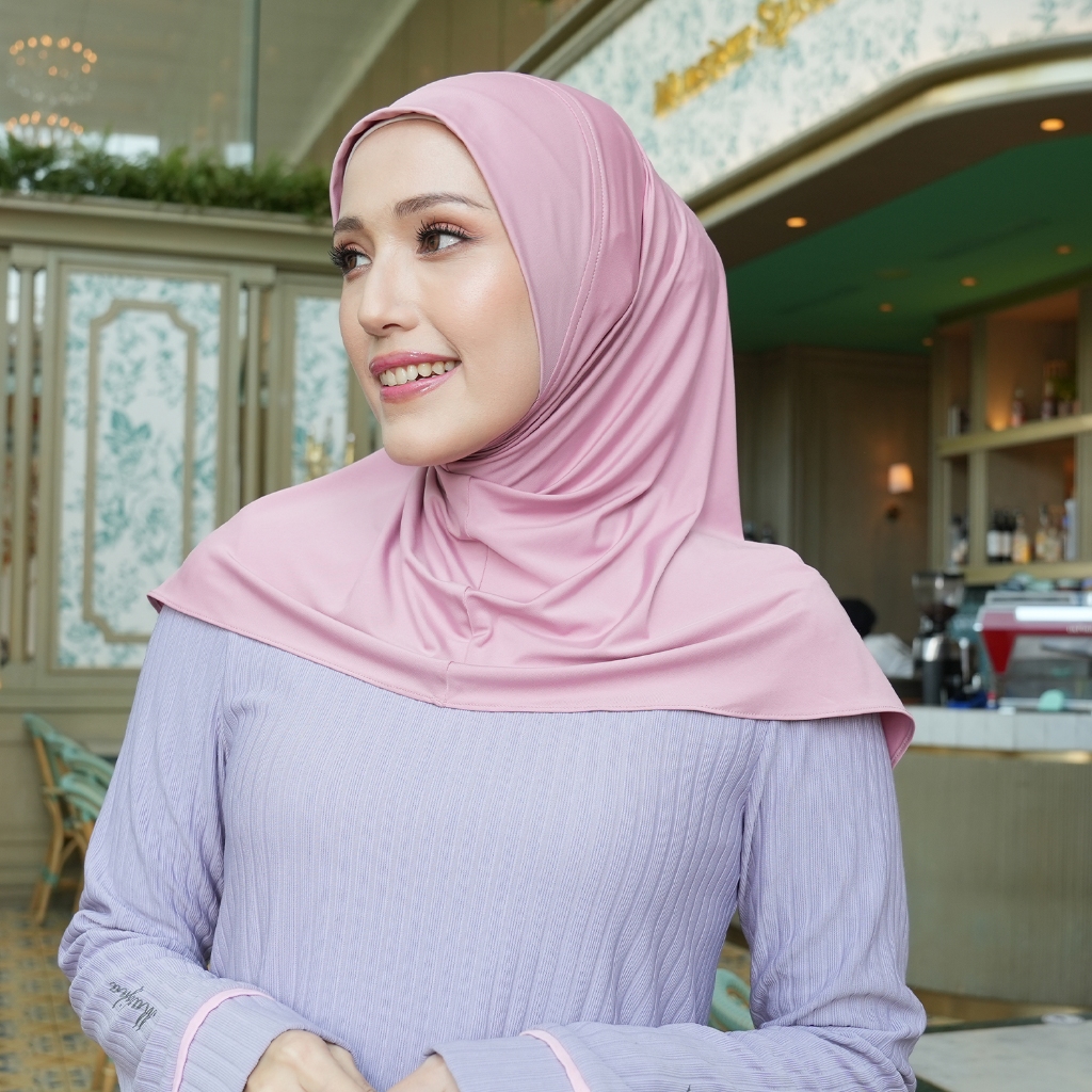 Jual MANDJHA Bergo Ruby Blush Pink By IVAN GUNAWAN - Daily Hijab Bergo ORIGINAL MANDJHA | Shopee ...
